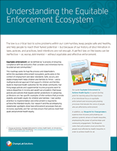 Developing Equitable Enforcement Provisions | ChangeLab Solutions